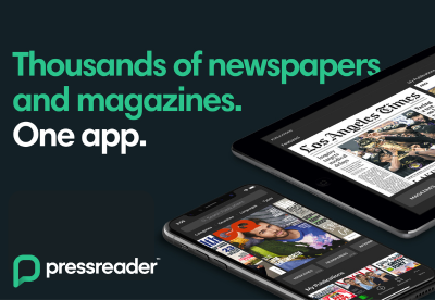 Get Your News from PressReader - Fountaindale Public Library