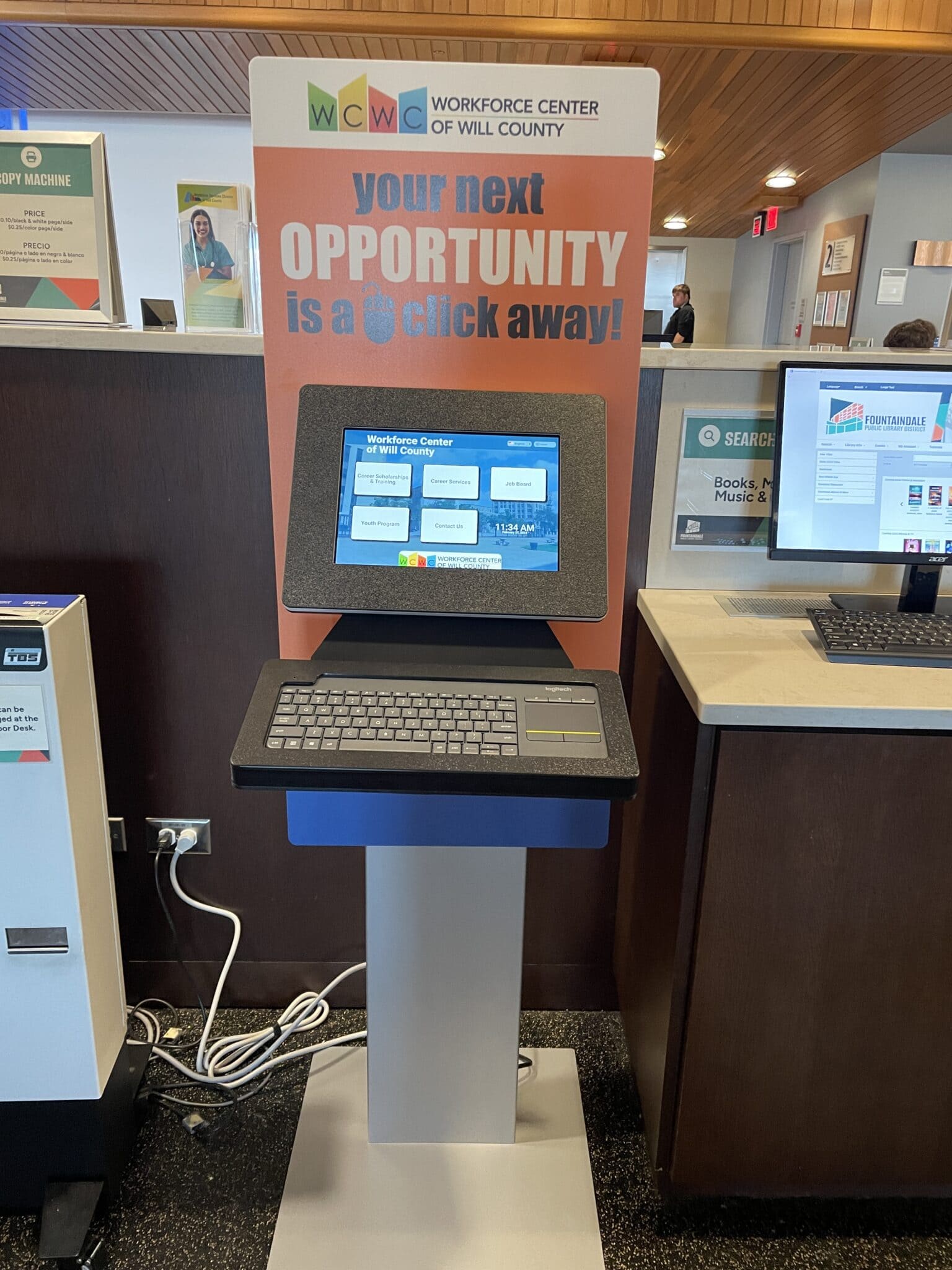Will County Workforce Kiosk: Jobs and More - Fountaindale Public Library