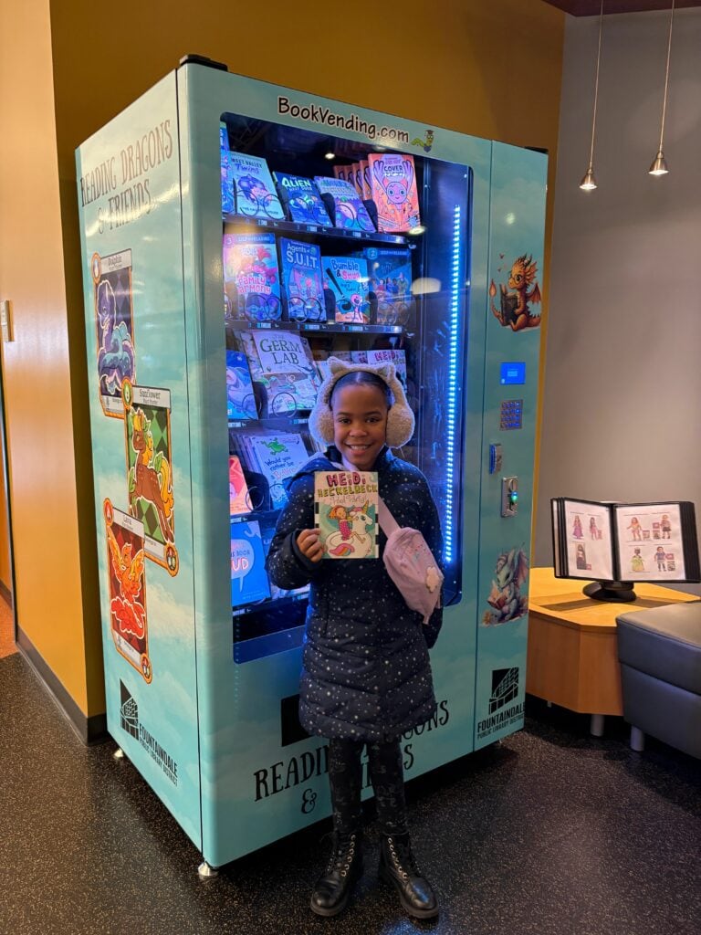 Meet our Book Vending Machine in Children's Services - Fountaindale ...